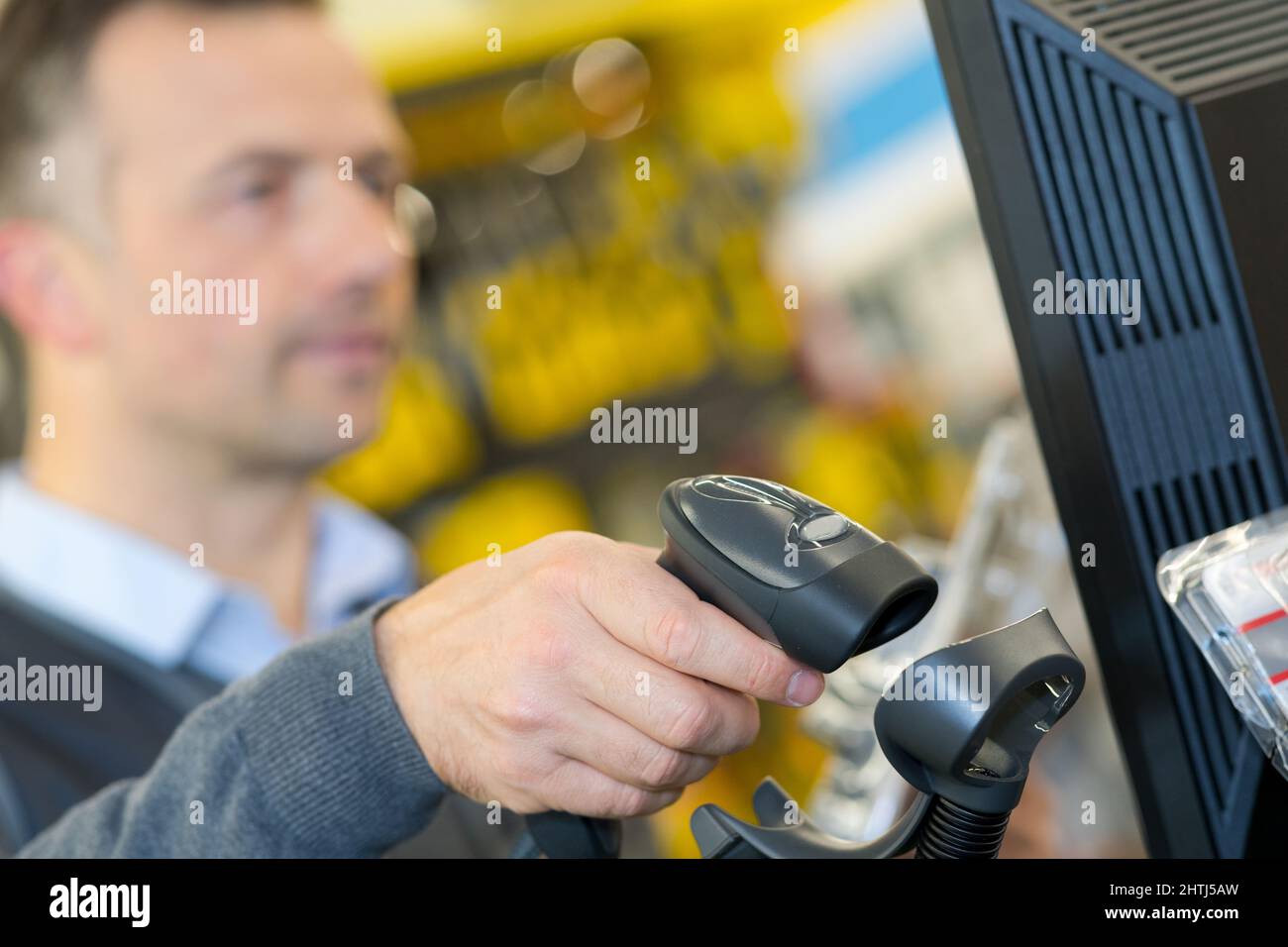 Barcode scanner operator hi-res stock photography and images - Alamy