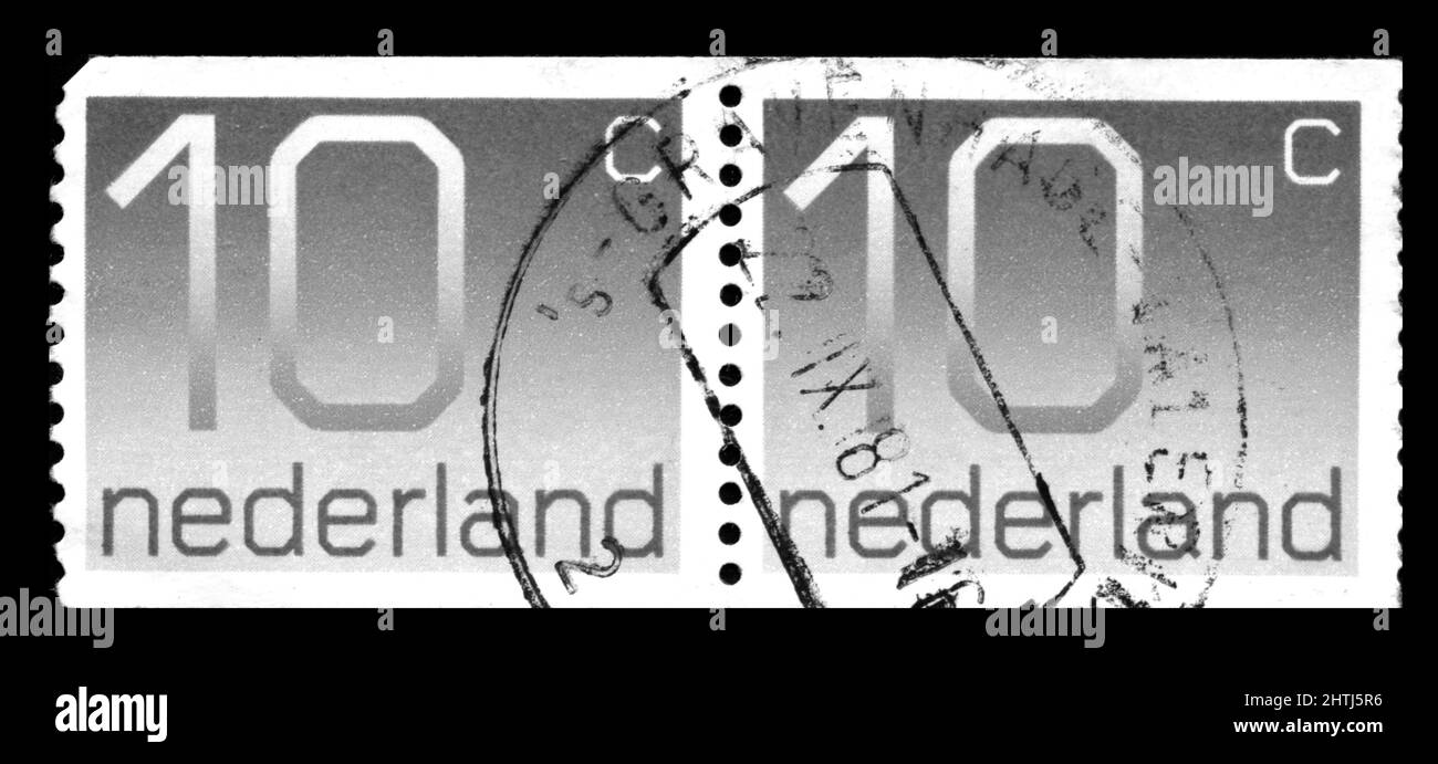 Netherlands postage stamp Black and White Stock Photos & Images - Alamy
