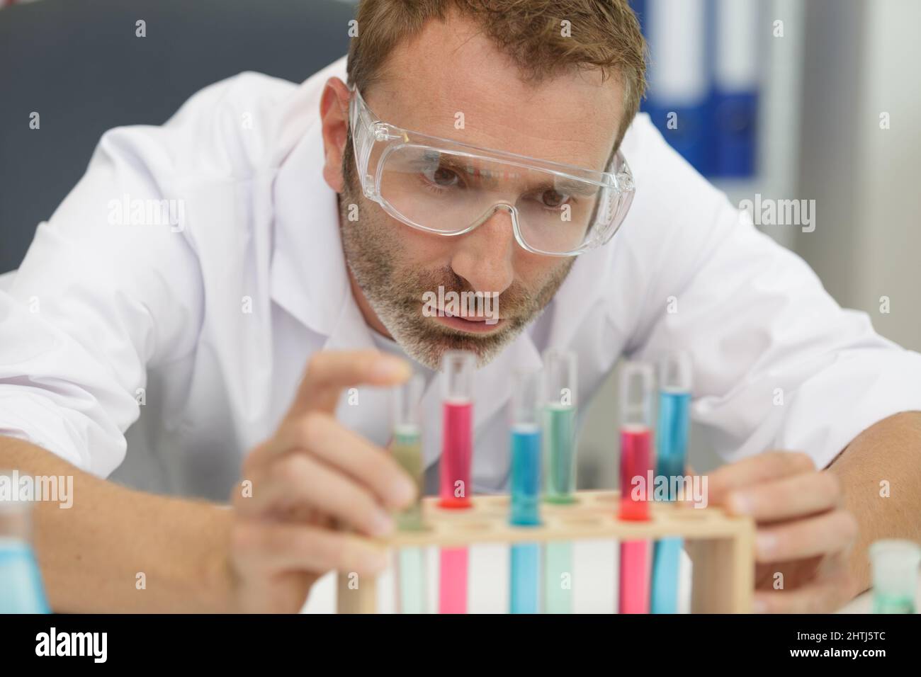 Lab technician working reagents hi-res stock photography and images - Alamy