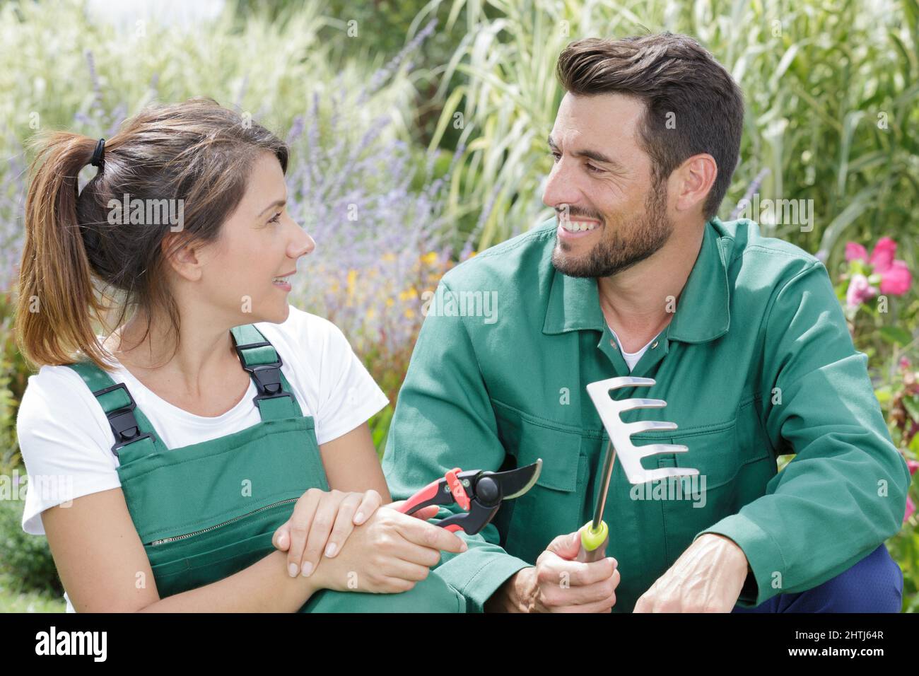 happy to make the world greener Stock Photo - Alamy