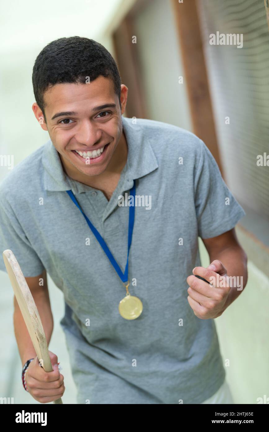 a winner tennis player man Stock Photo - Alamy