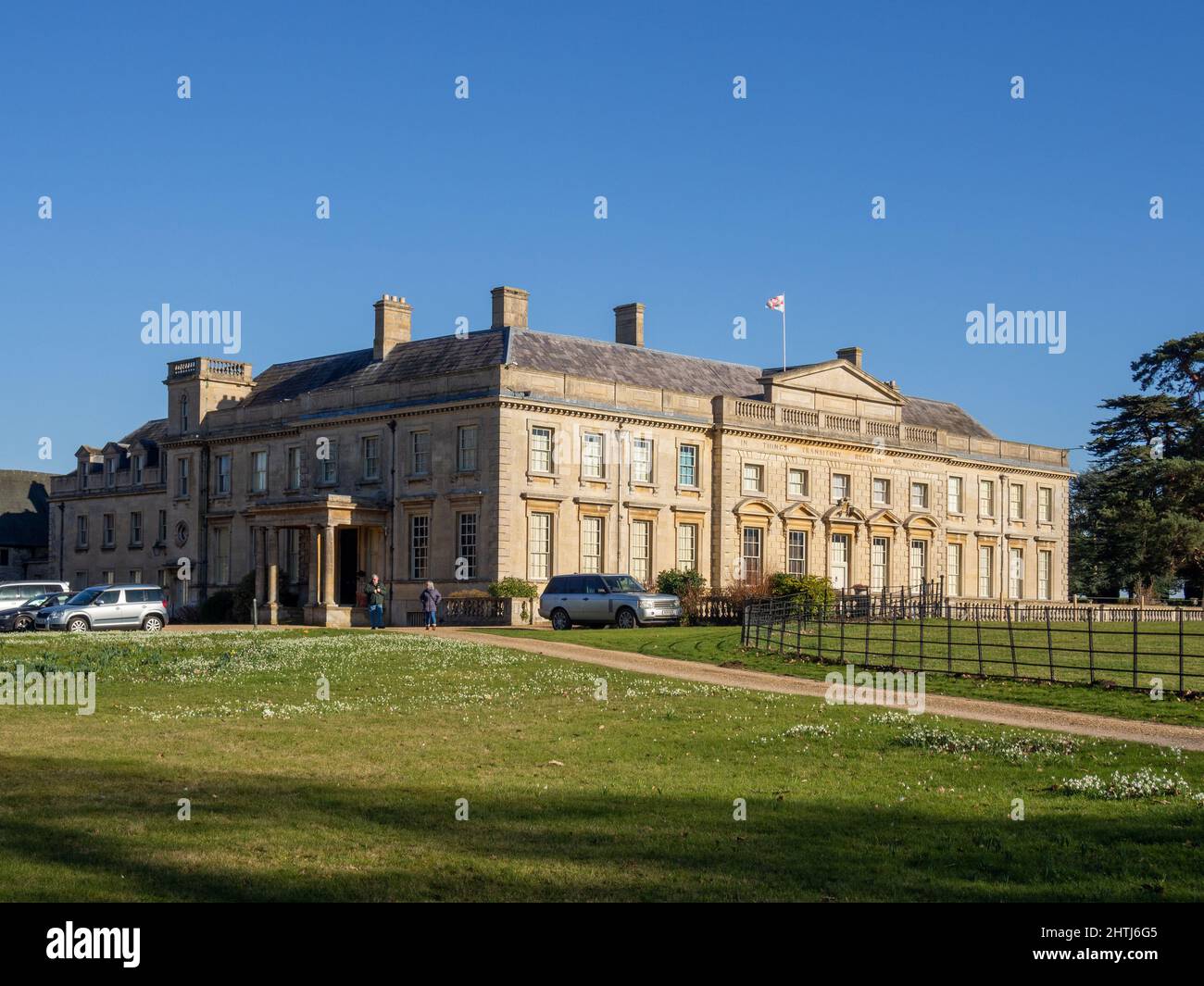 Lamport Hall, a grand 16th century stately home for the Isham family ...