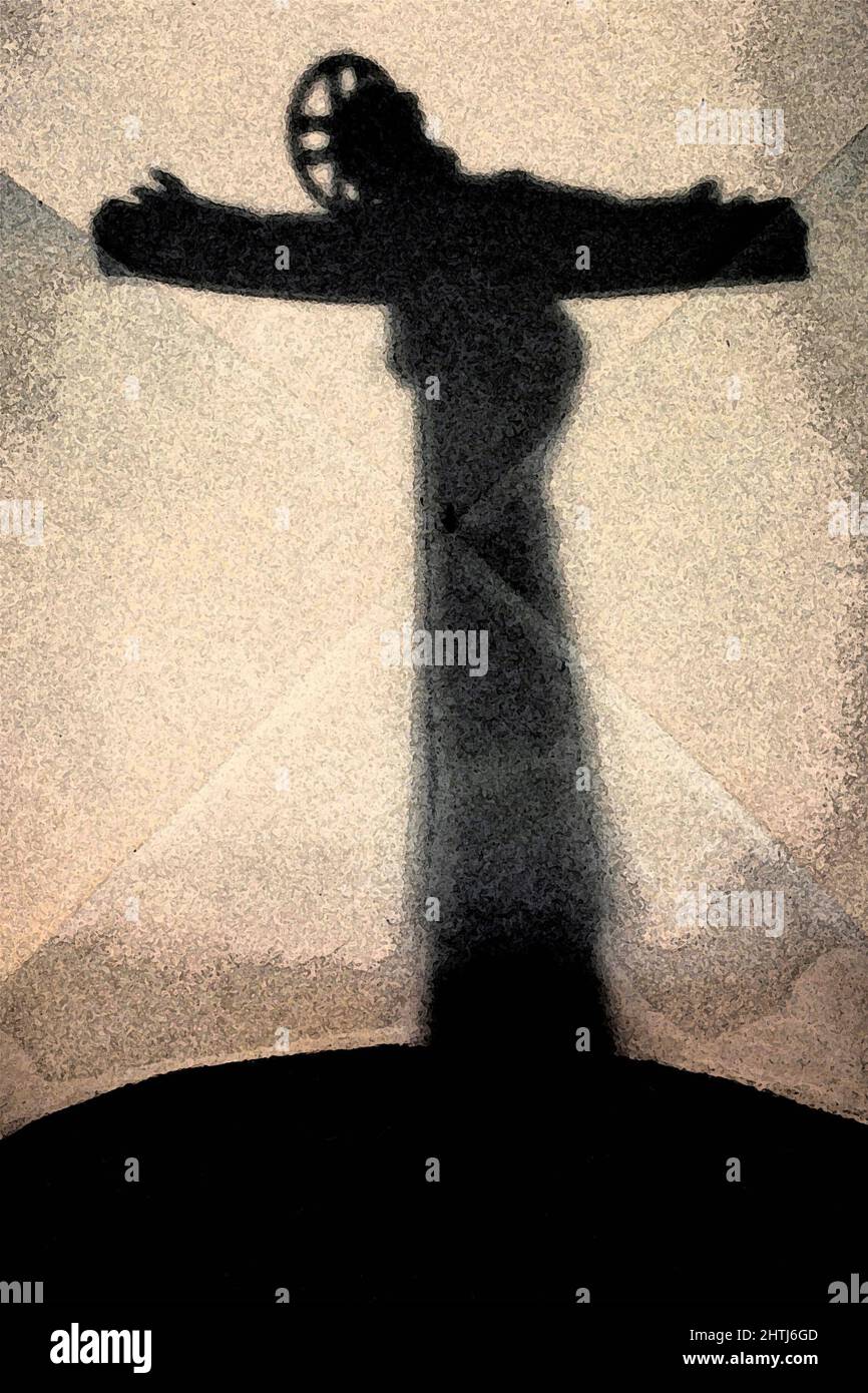 Digital art from original photograph: diffuse and hazy soft grey shadow ...