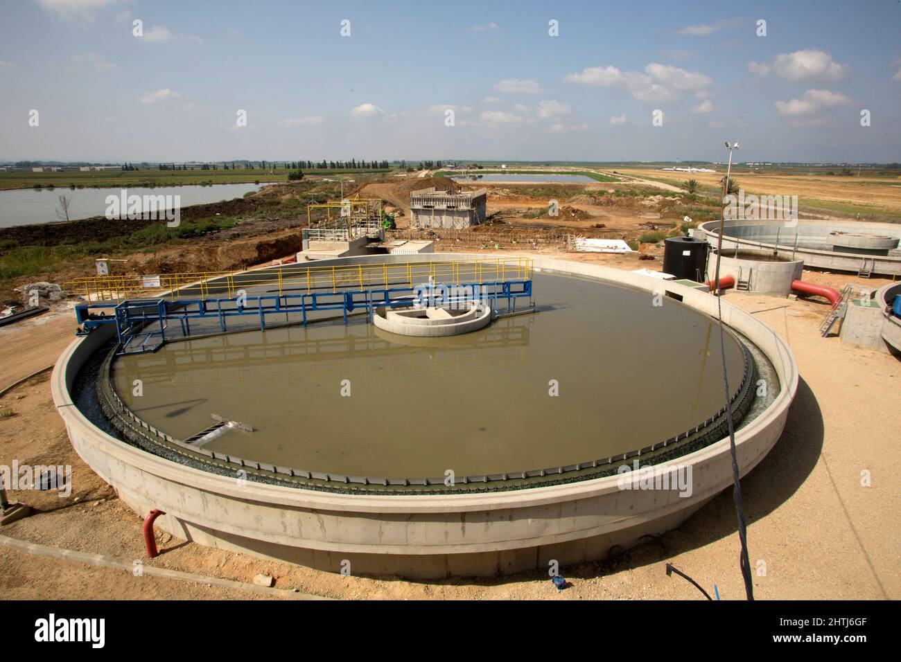 Secondary sedimentation pools the sludge is removed to the sludge ...