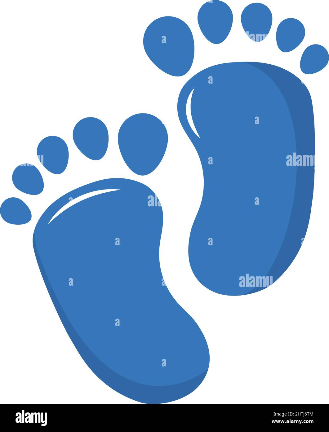 blue footprints icon Stock Vector Image & Art - Alamy