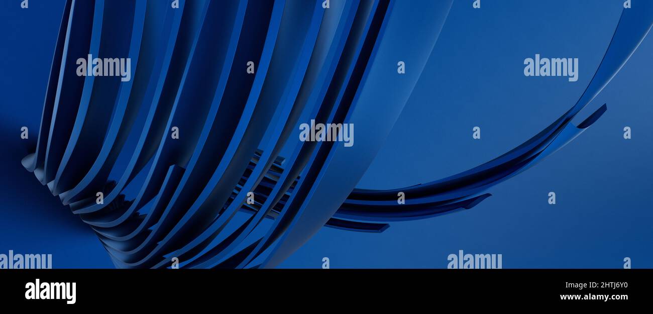 3D rendered navy blue background with thin metallic stripes - dark ...