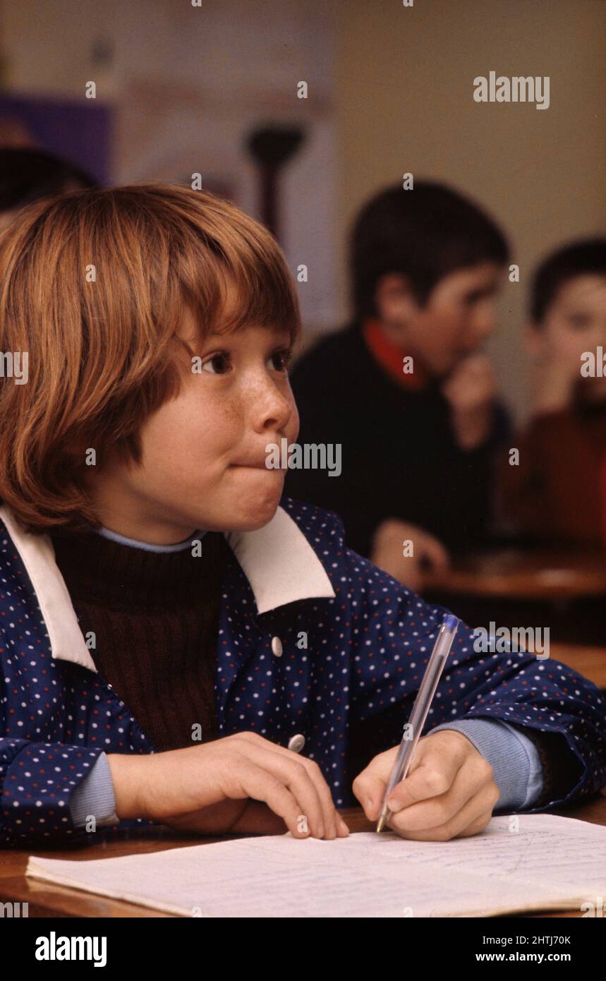 france primary school little student Stock Photo - Alamy