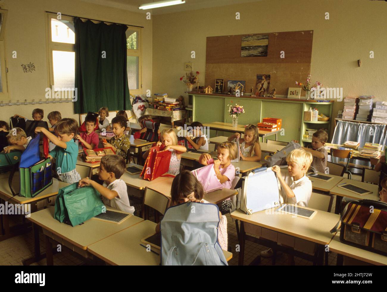 france primary school little student Stock Photo - Alamy