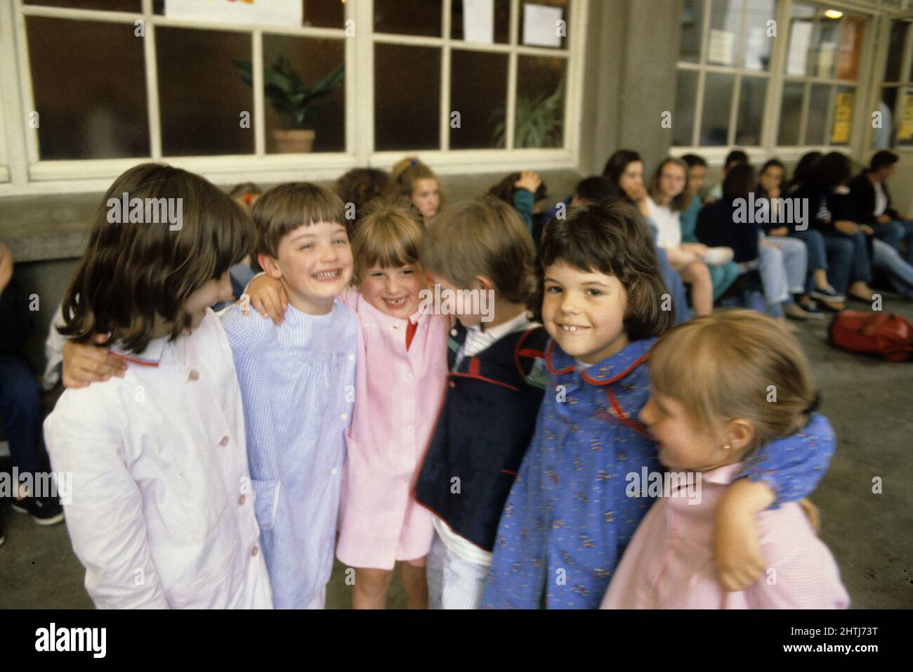 France little students primary school Stock Photo - Alamy