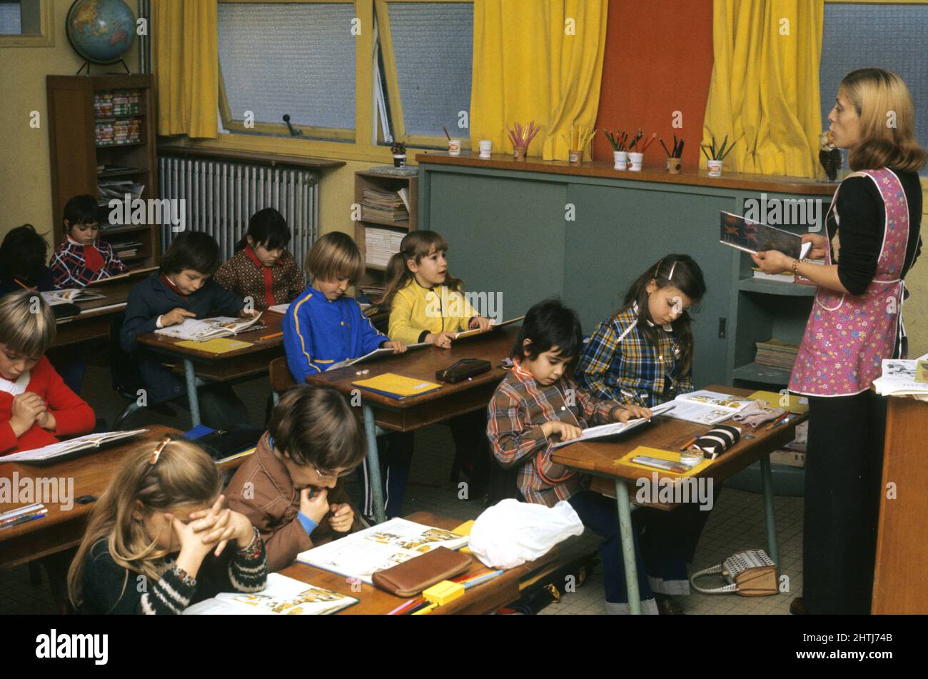 france primary school little student Stock Photo - Alamy