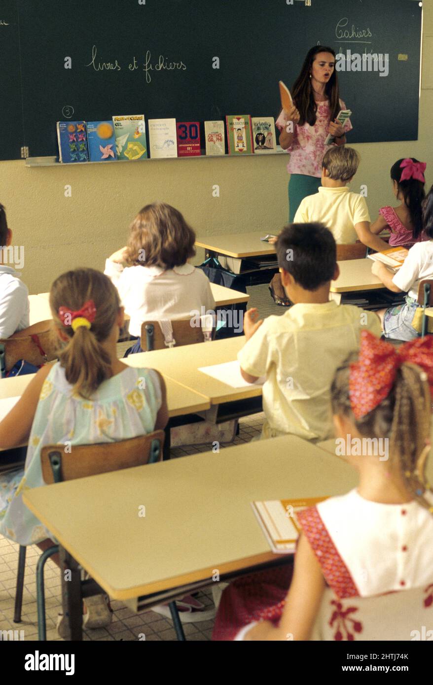 france primary school little student Stock Photo - Alamy