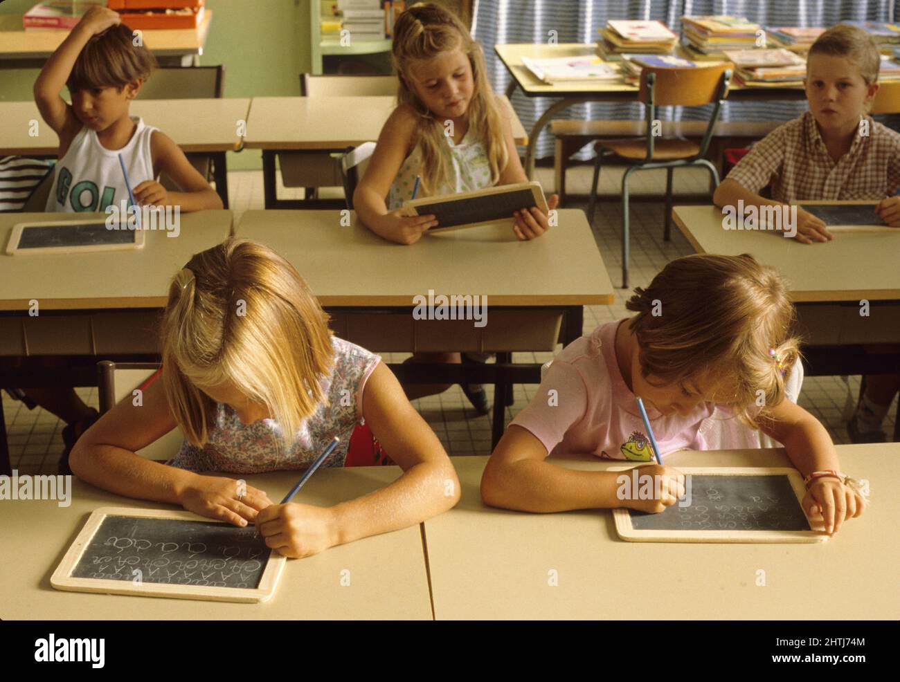 france primary school little student Stock Photo - Alamy