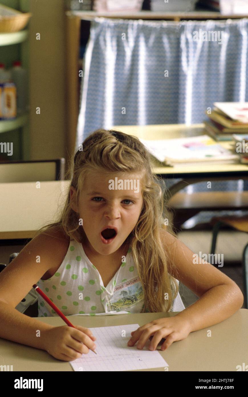 france primary school little student Stock Photo - Alamy