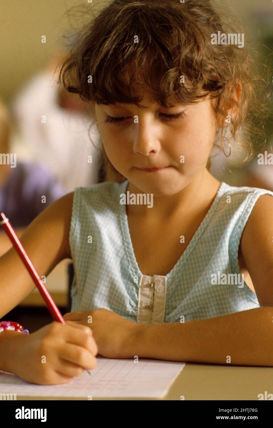 france primary school little student Stock Photo - Alamy
