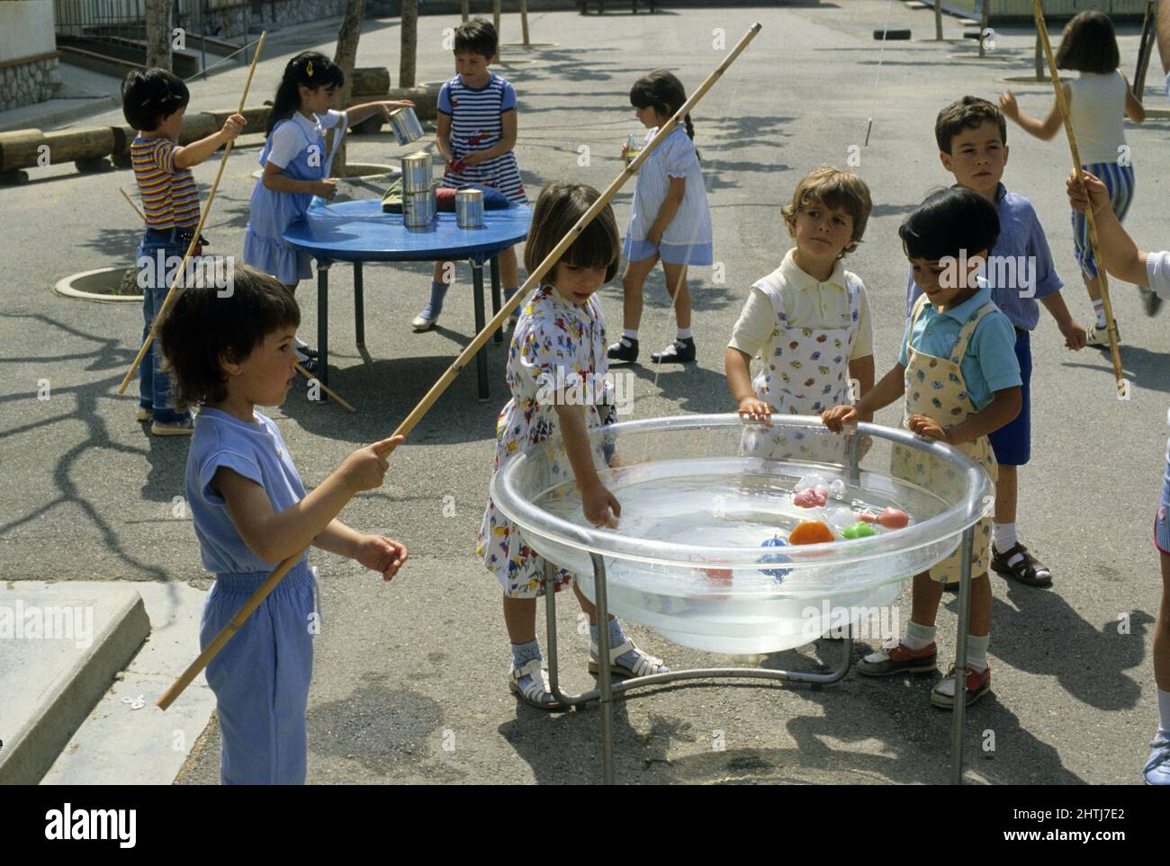 kids playground fishing Stock Photo - Alamy