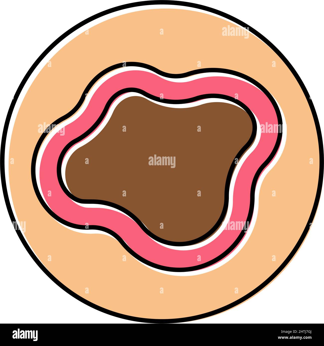 bruise skin disease color icon vector illustration Stock Vector Image ...