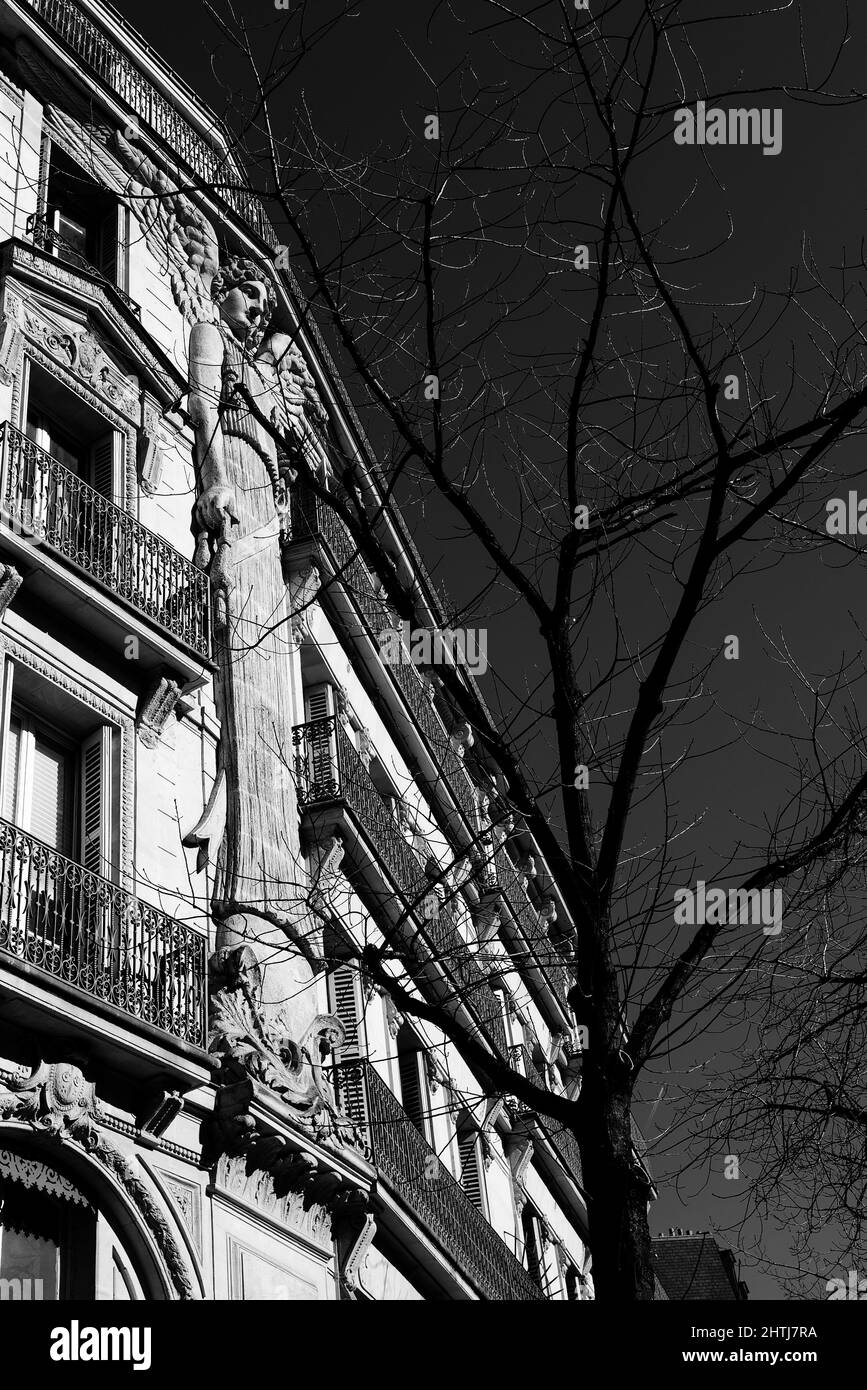Art Nouveau Angel, Paris Stock Photo - Alamy