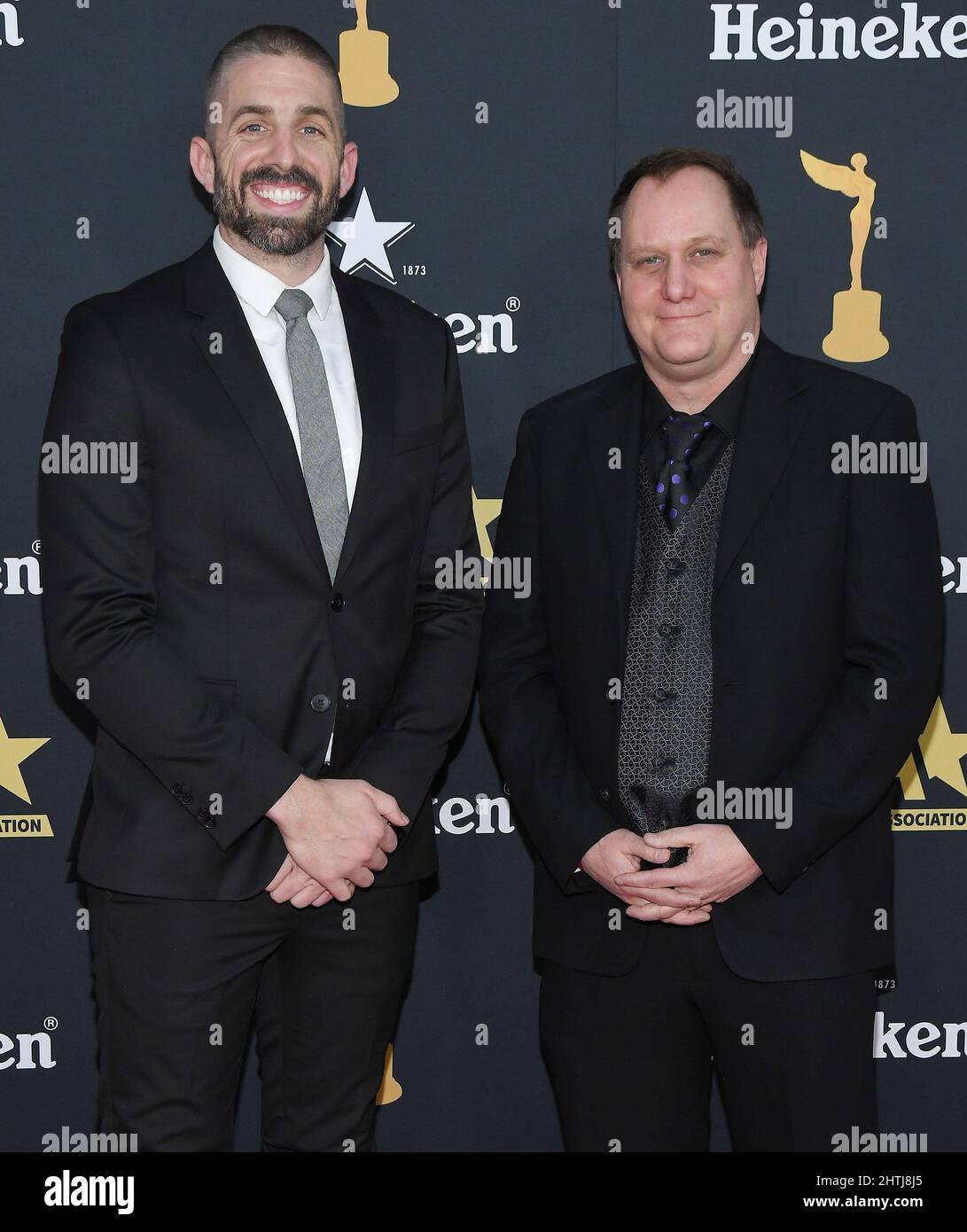 Los Angeles, USA. 28th Feb, 2022. (L-R) Zach Parrish and Brad Simonsen ...