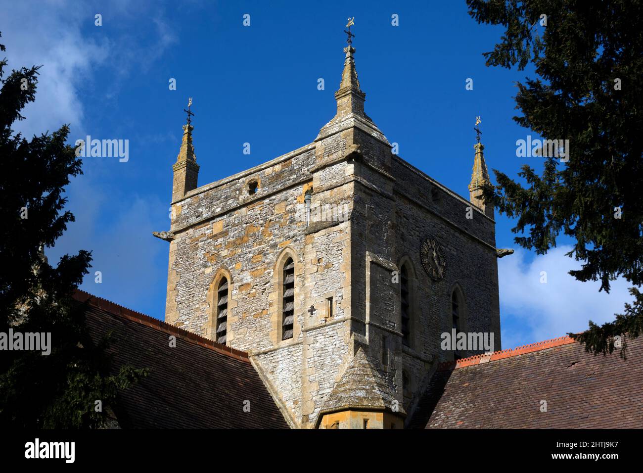 St. Mary and Holy Cross Church, Alderminster, Warwickshire, England, UK ...