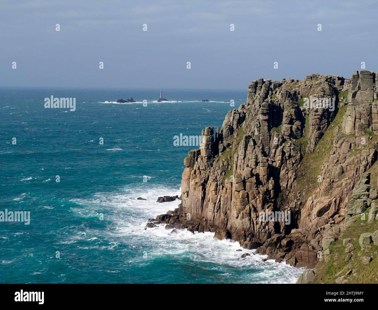 Cornwall rough seas sea coast hi-res stock photography and images - Alamy