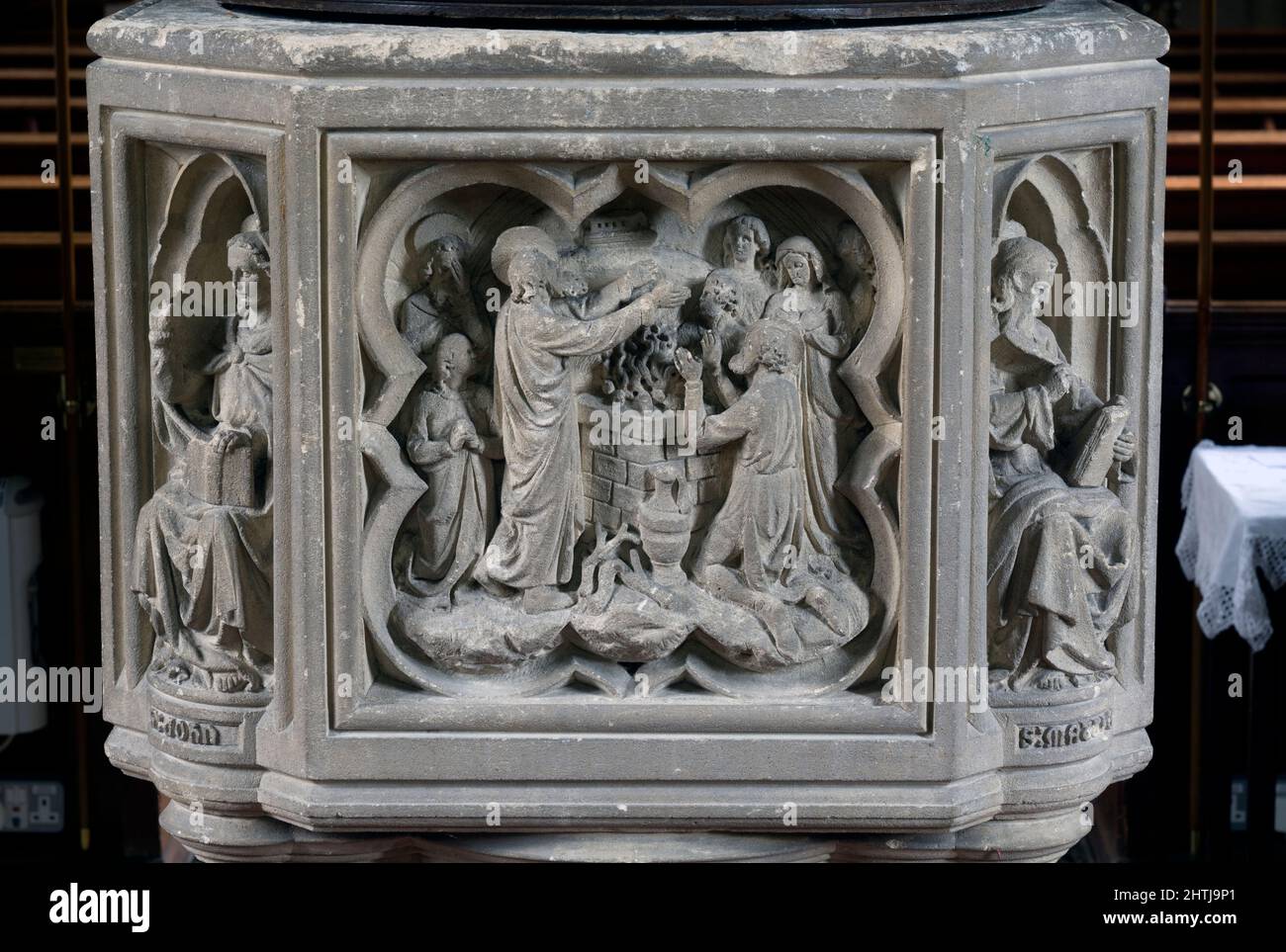 St. Mary and Holy Cross Church, Alderminster, Warwickshire, England, UK ...