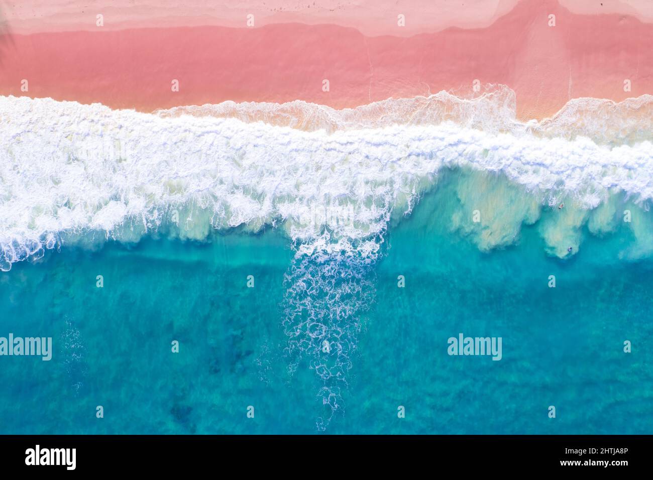 Aerial view of Phuket sea and pink sand beach in summer season Amazing ...
