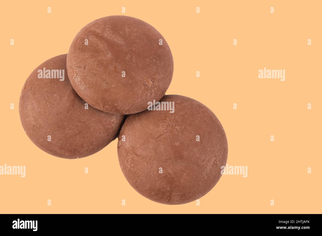 Chocolate Bits in Circular Shape Stock Photo - Alamy