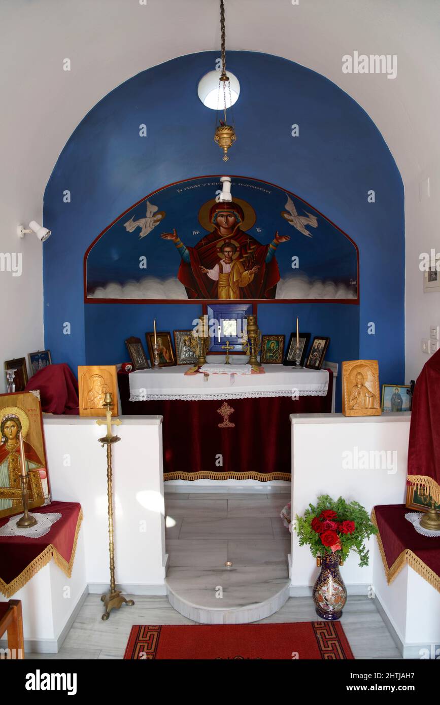 One of the many Greek Orthodox votive chapels of Lipsi or Lissos island ...