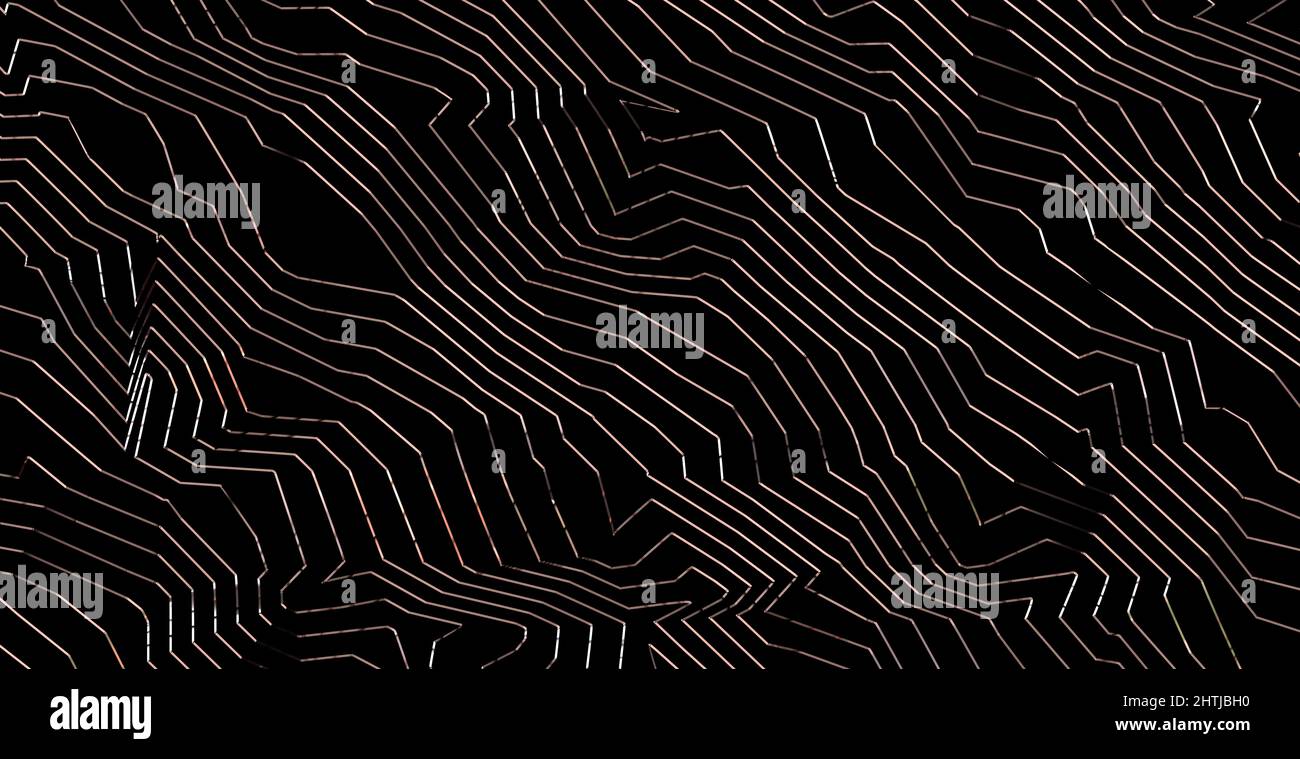 3D illustration of metallic wires on a black background Stock Photo - Alamy