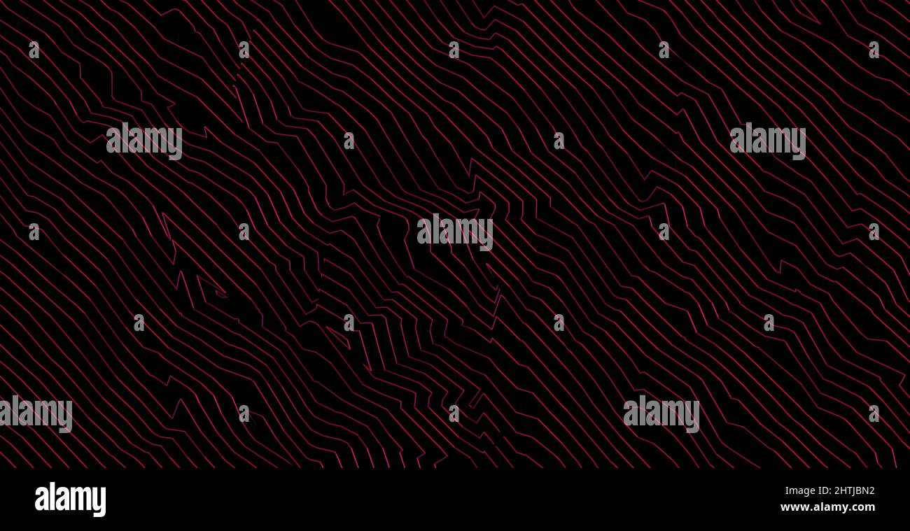 3D illustration of red wires on a black background Stock Photo - Alamy