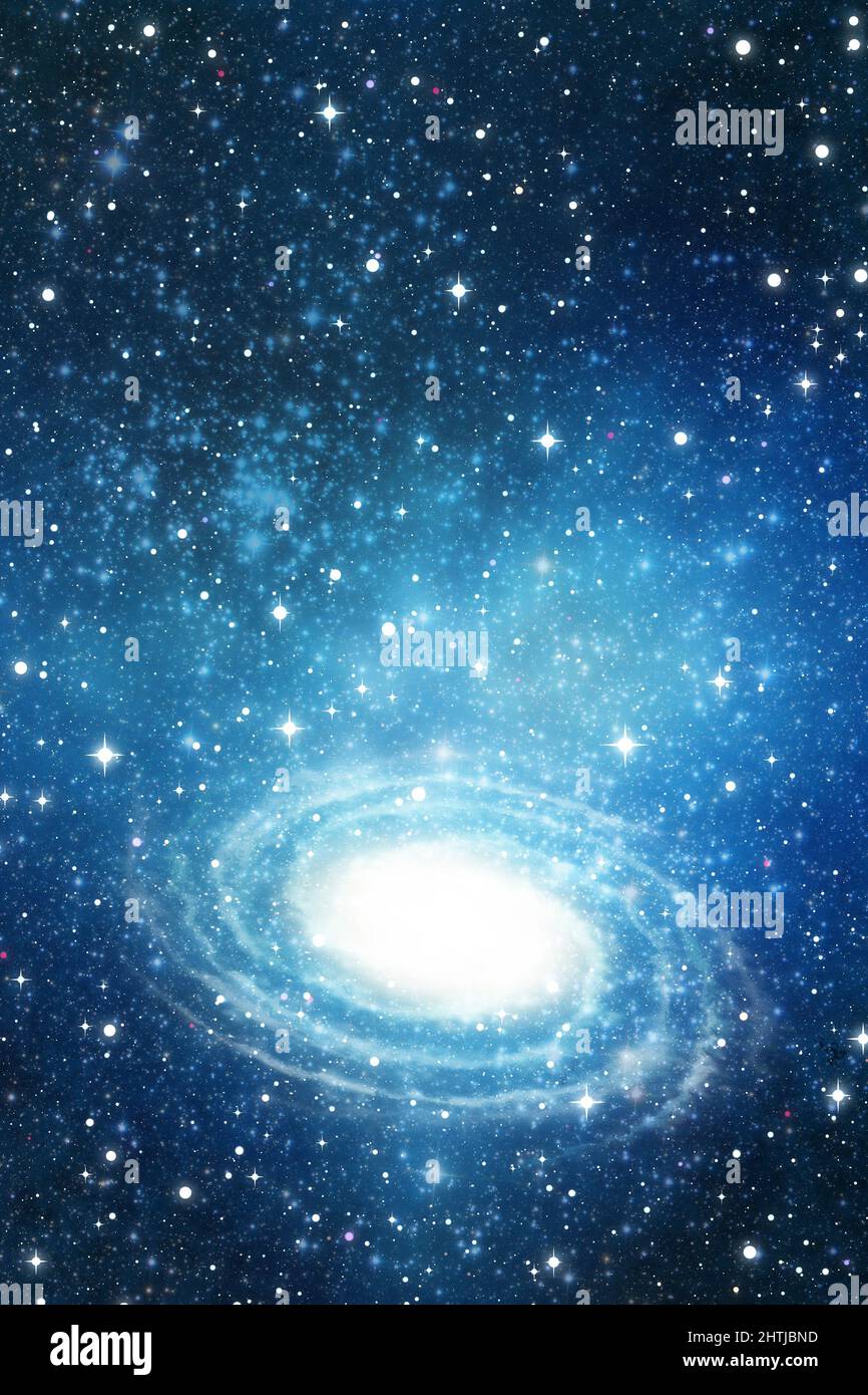 Cool Blue Nebula Wallpaper