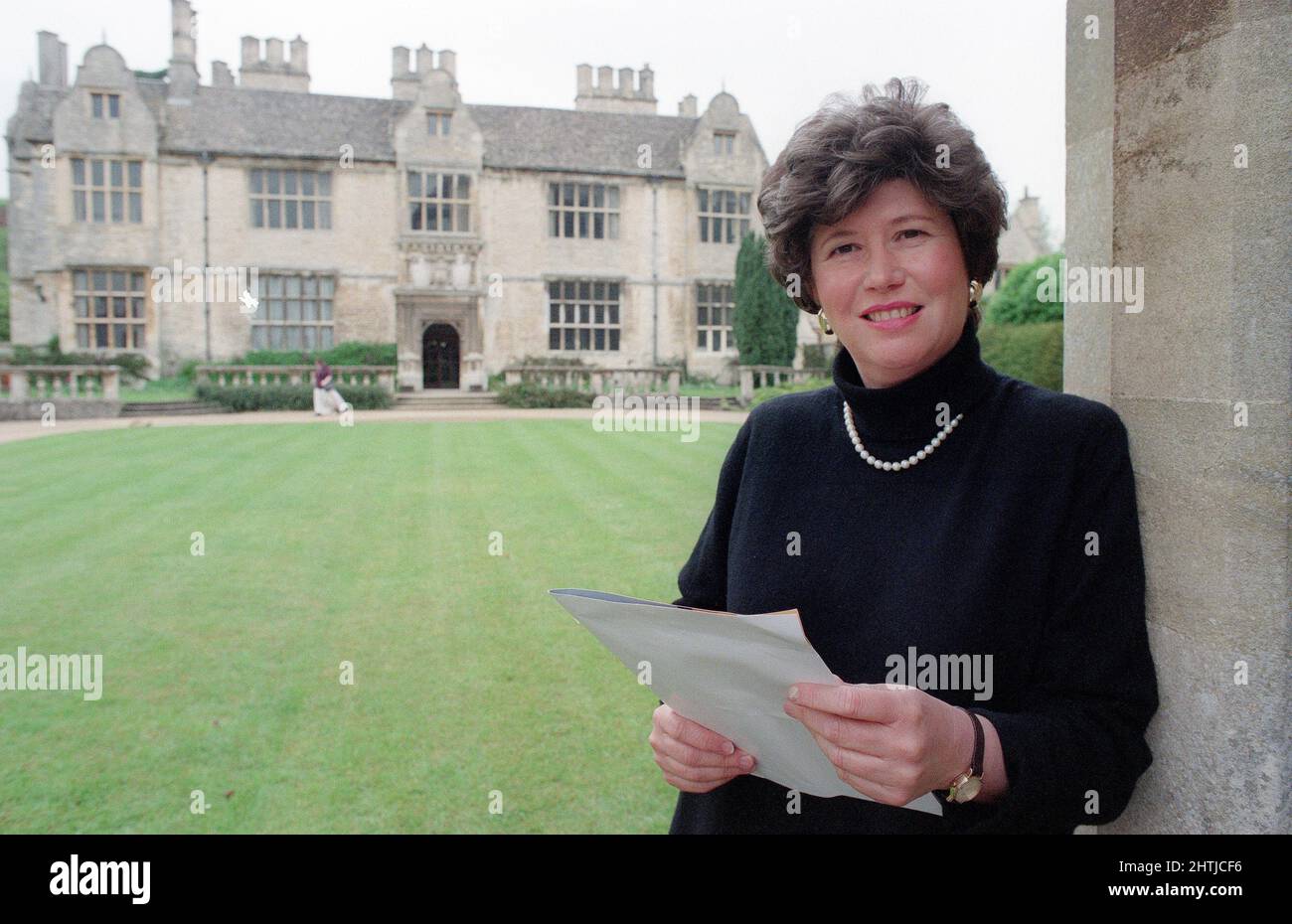 Portrait of the author Lenore J Weitzman photographed at Yarnton Manor ...