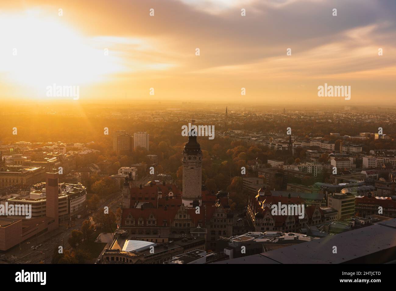Panorama tower leipzig aerial hi-res stock photography and images - Alamy