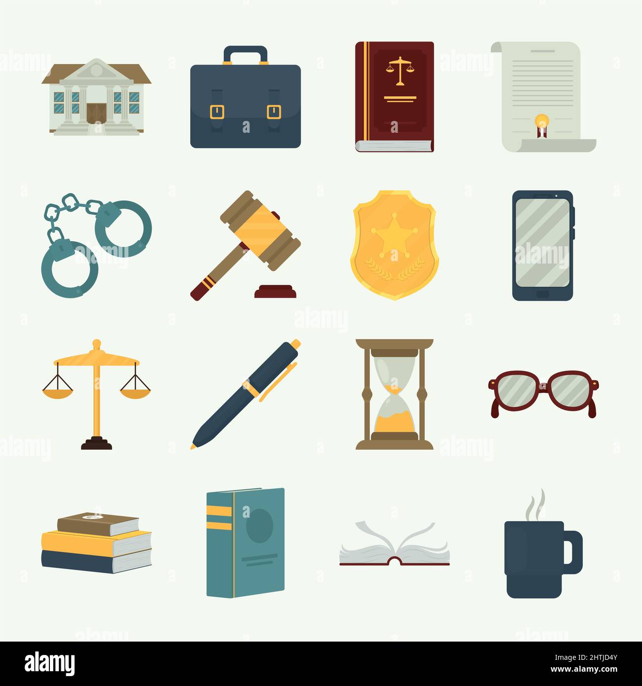 law icon set Stock Vector Image & Art - Alamy