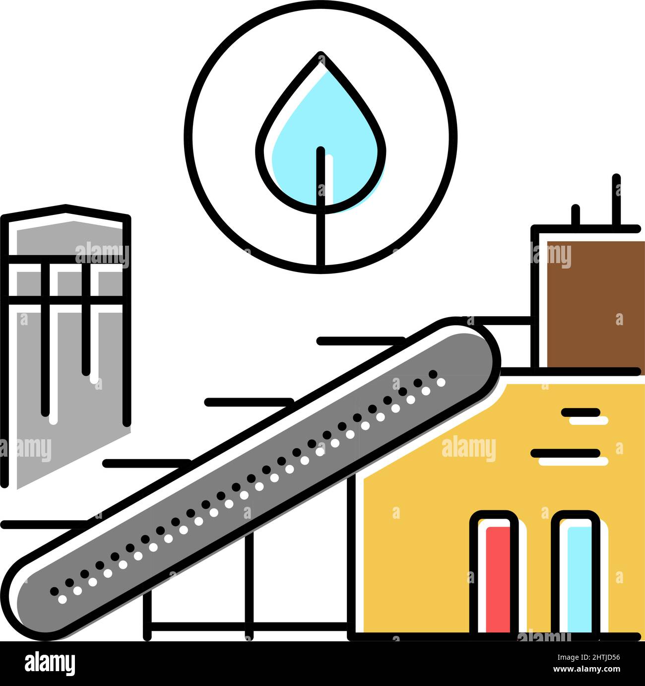 environmental technologies color icon vector illustration Stock Vector ...