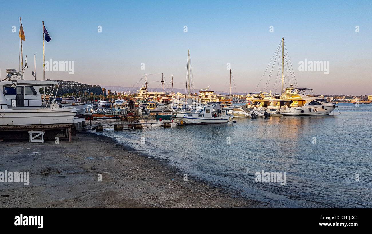 Beautiful view of a Port of Sochi Stock Photo - Alamy