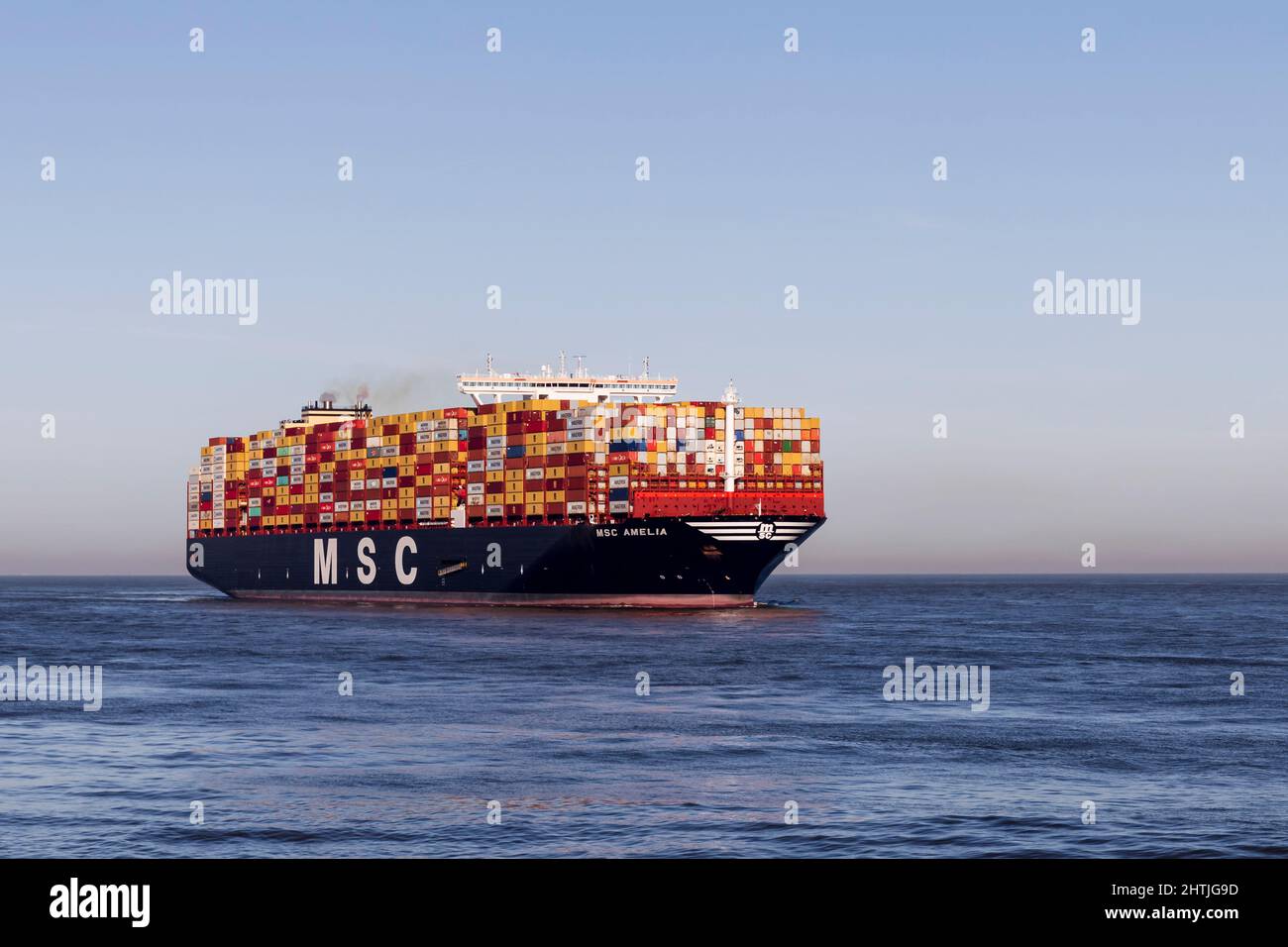 Rotterdam, Netherlands - 2-26-2022: Container vessel MSC Amelia before ...