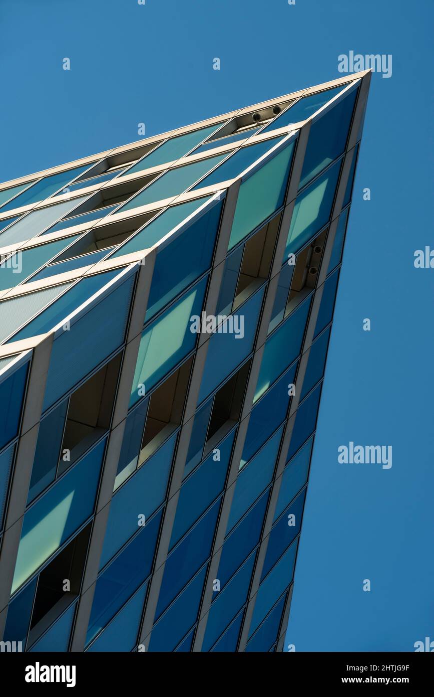 Modern architecture in central London. Commercial real estate tower ...