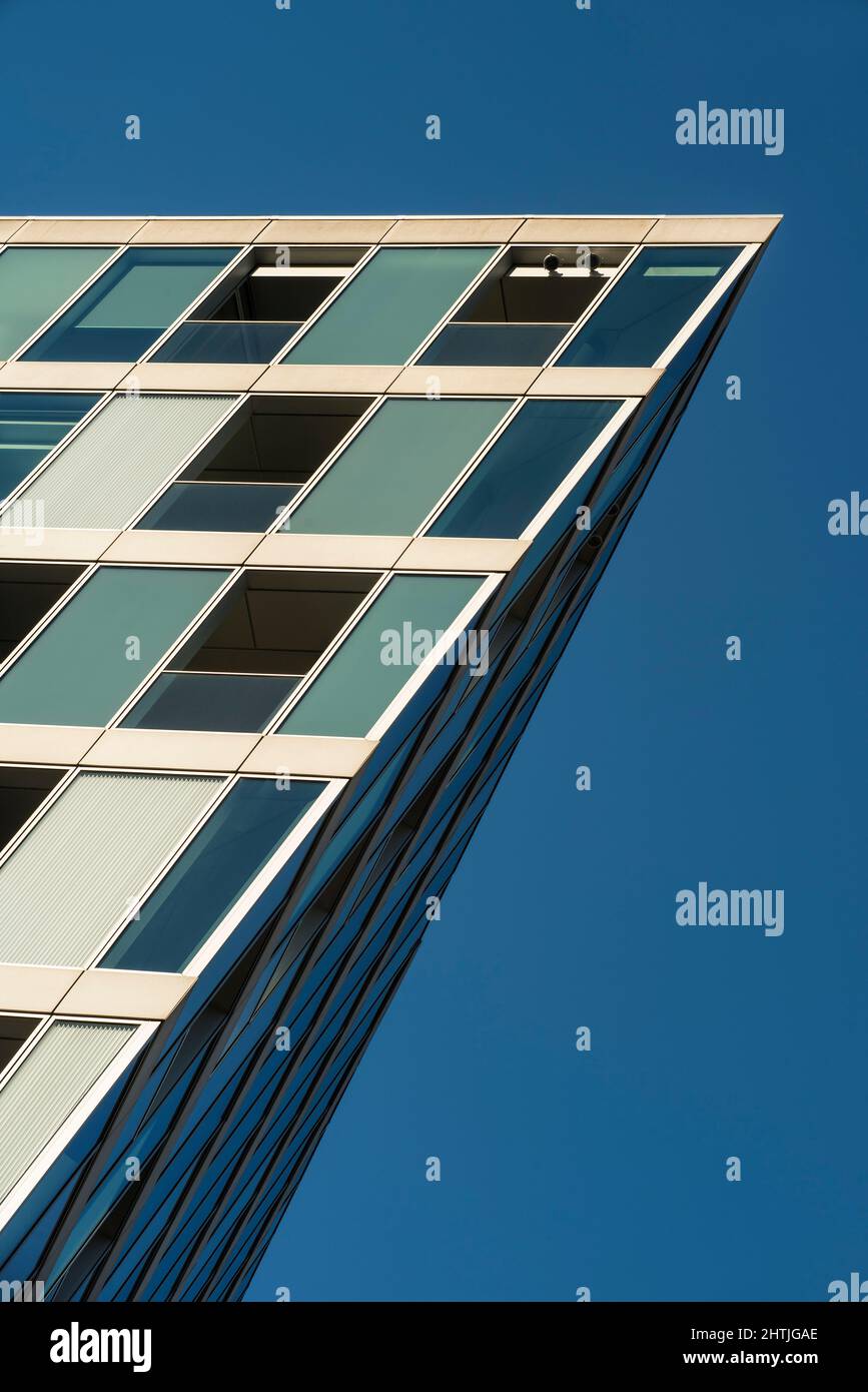 Modern architecture in central London. Commercial real estate tower ...