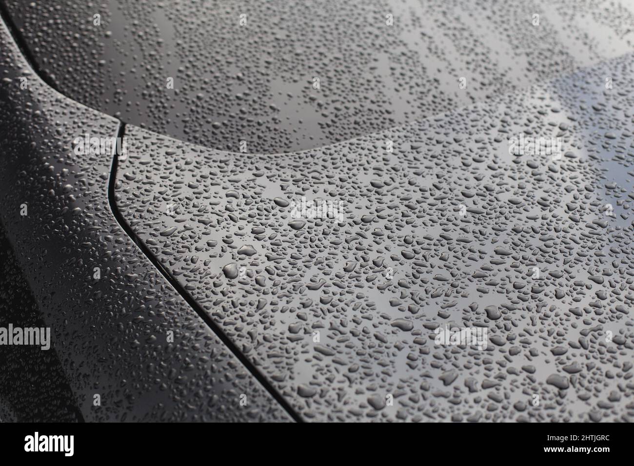 Rainy days, Rain drops on car, rainy weather, rain background Stock ...