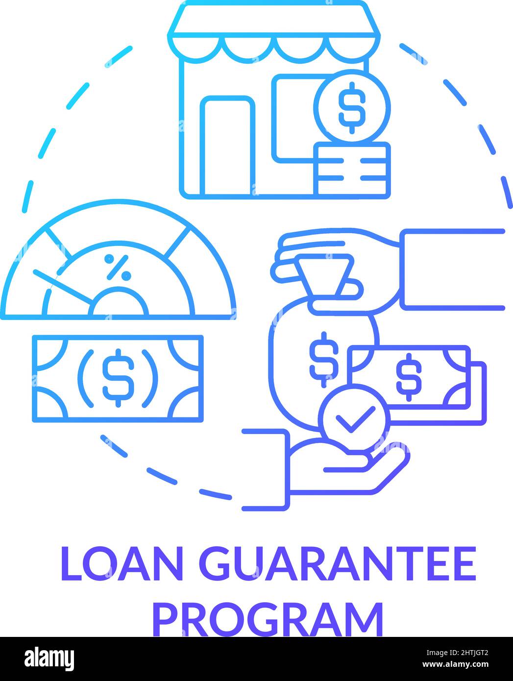 Small loan program Stock Vector Images - Alamy