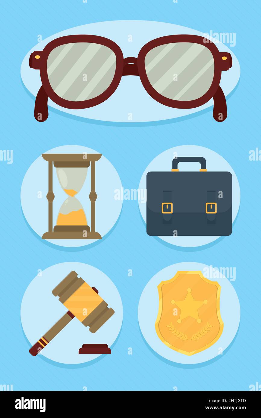 law icon collection Stock Vector Image & Art - Alamy