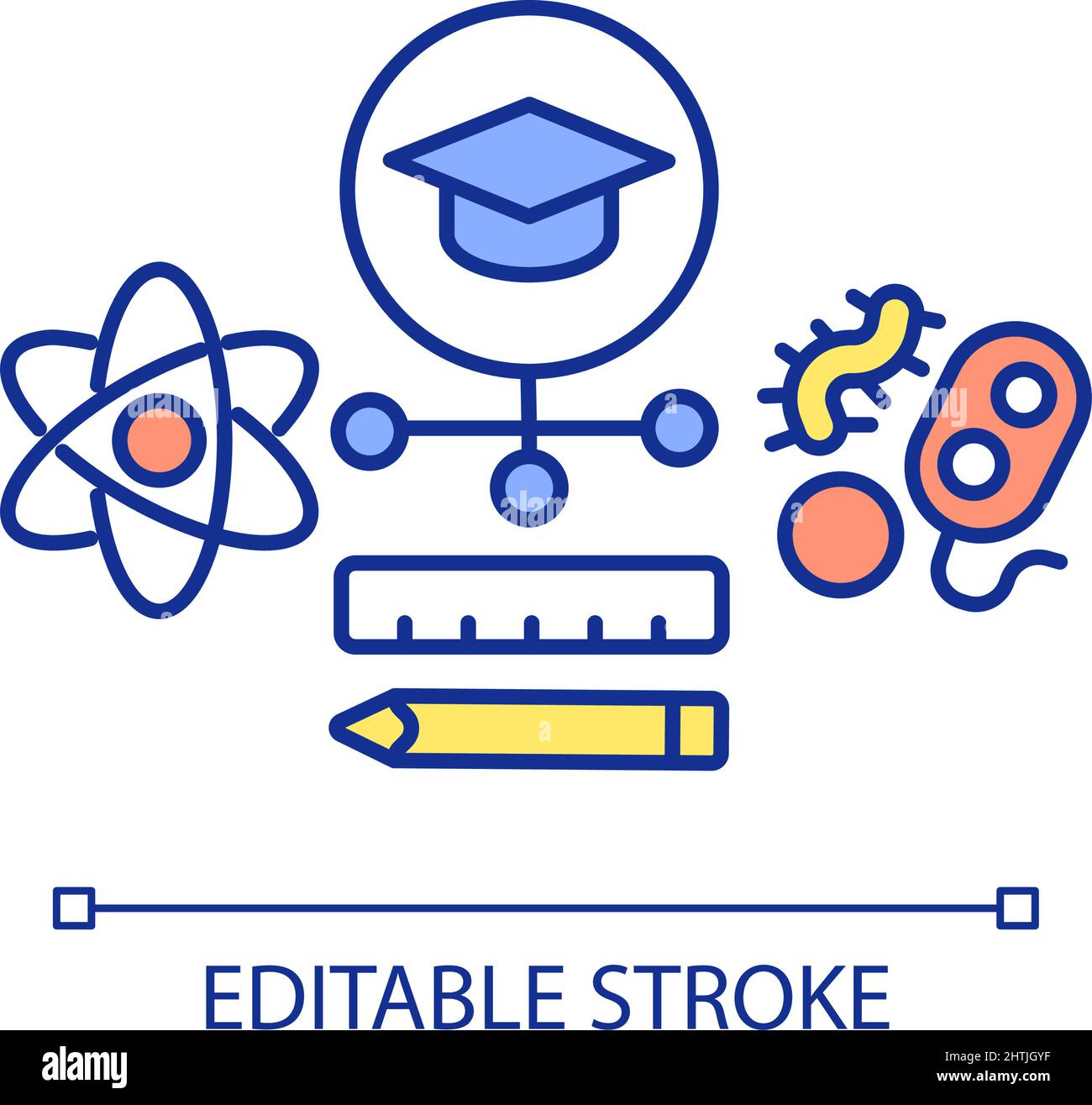 Scientific Branches Rgb Color Icon Stock Vector Image And Art Alamy