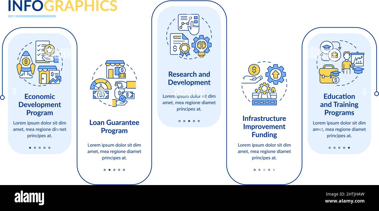 Helping programs for small business rectangle infographic template ...