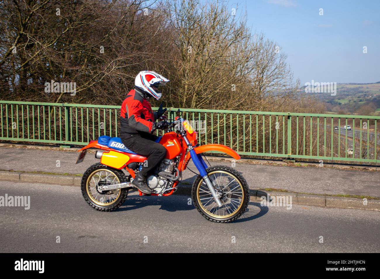 1986 red Honda PRO-Line 600R XR600R 600cc petrol motorcycle; Motorbike ...