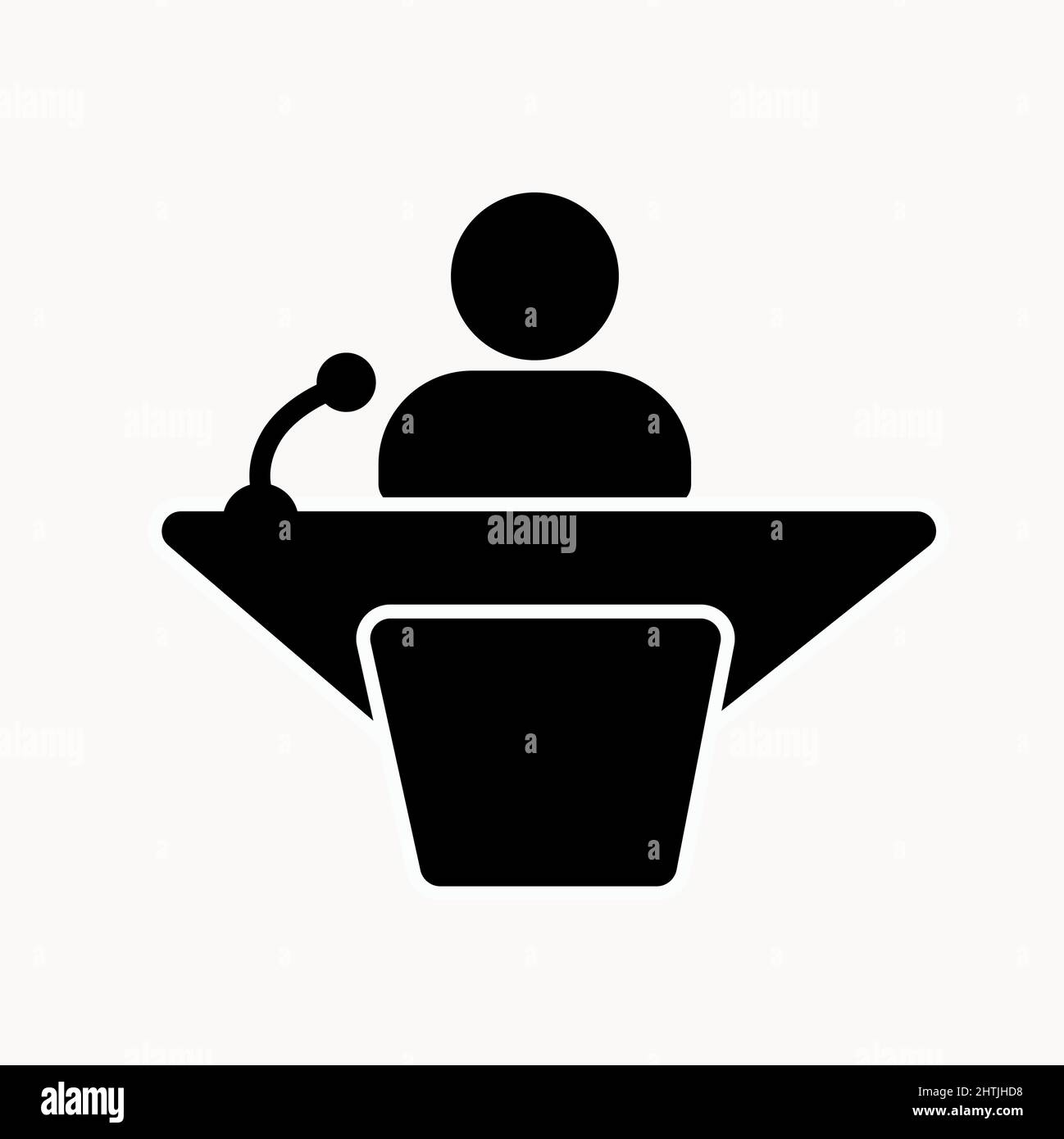 Businessman giving a speech icon. High quality black style vector icons ...