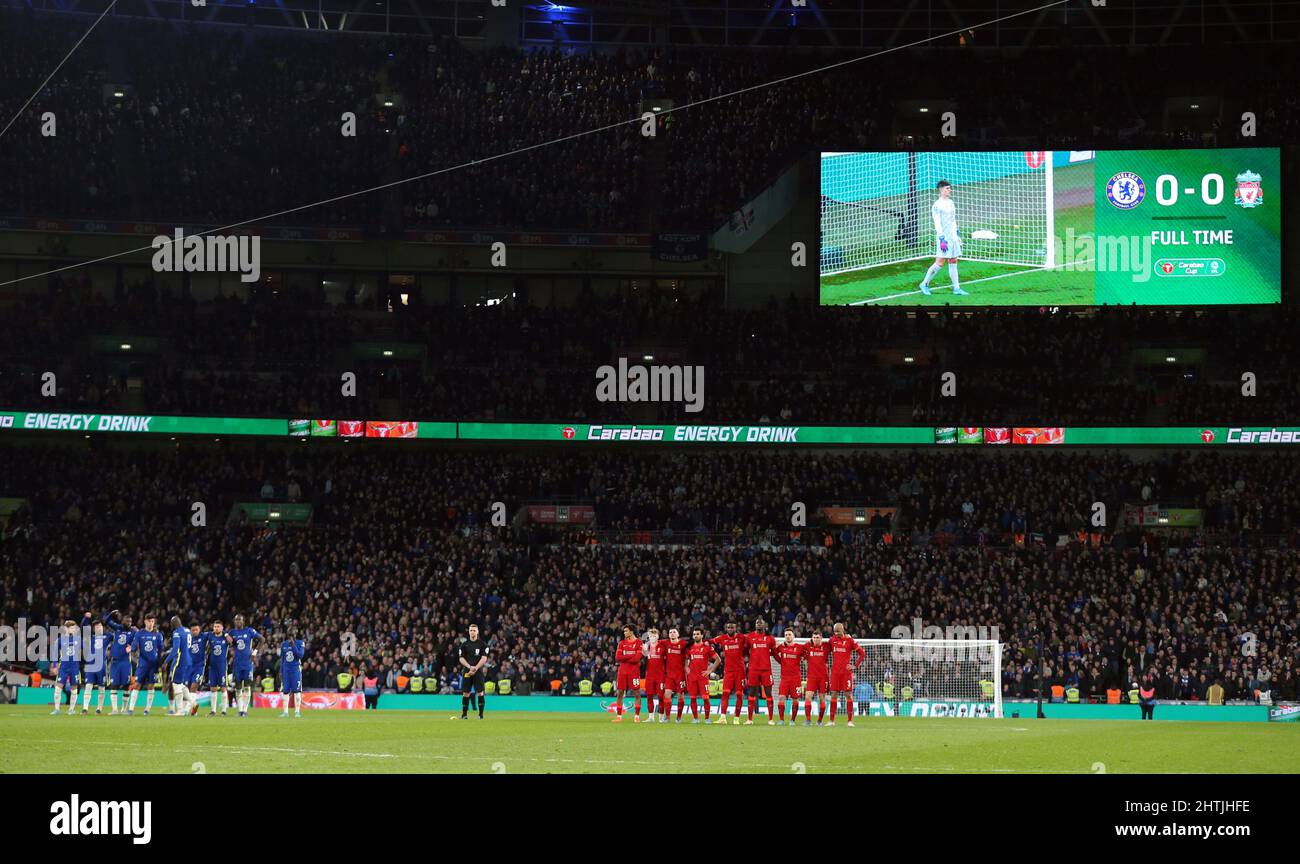 CHELSEA, LIVERPOOL, SCOREBOARD, CHELSEA V LIVERPOOL, 2022 Stock Photo ...