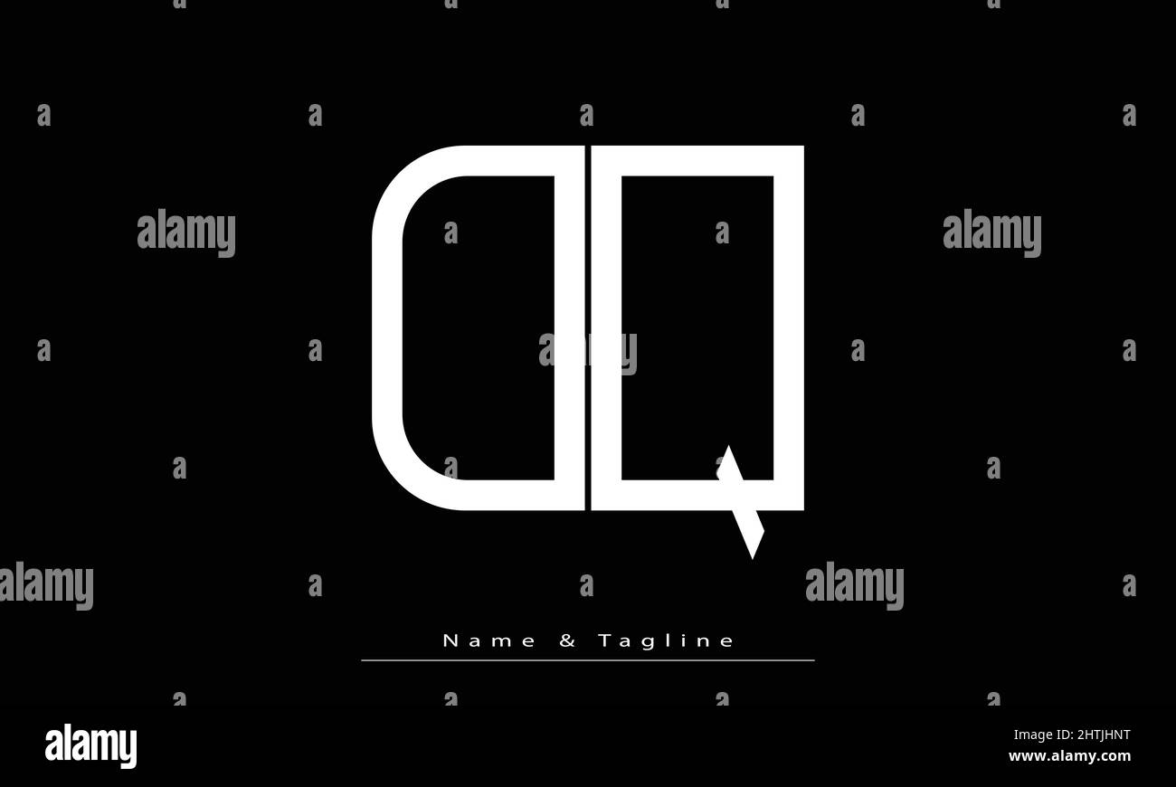 Alphabet letters Initials Monogram logo DQ , QD Stock Vector Image ...