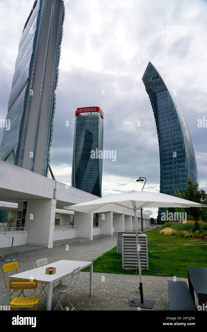 CityLife district, residential and commercial complex in the Portello ...