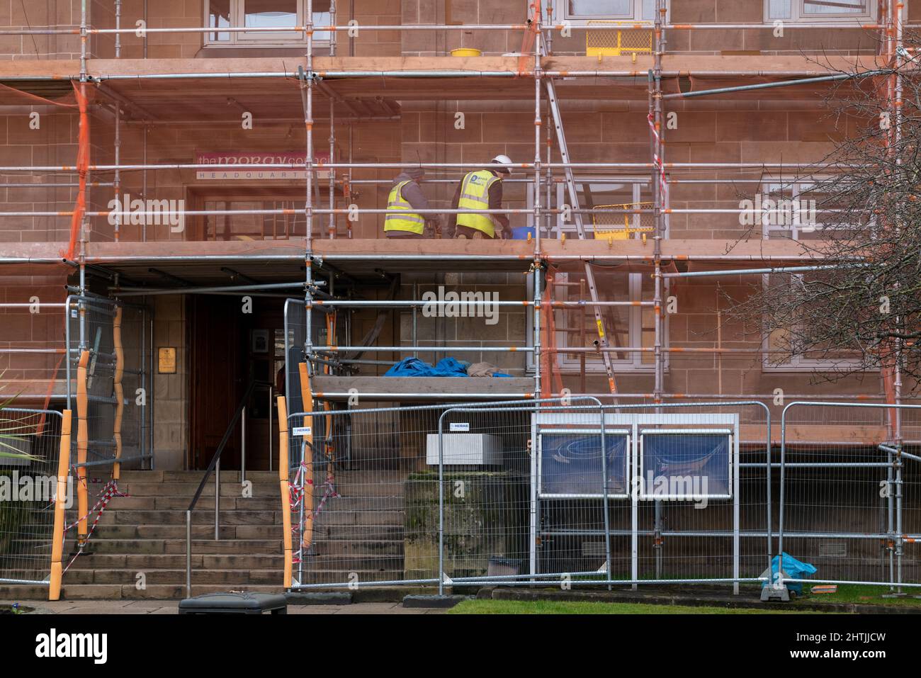25 February 2022. Moray Council Headquarters, Elgin, Moray, Scotland ...